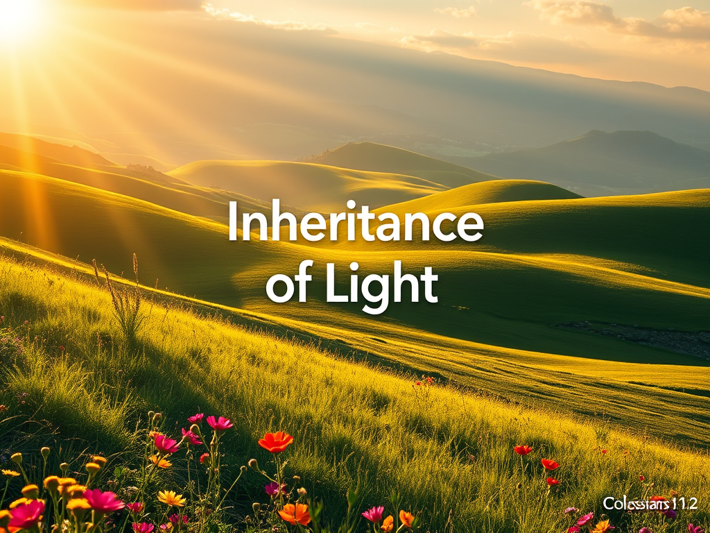 Understanding Our Spiritual Inheritance in Christ: Colossians 1:12 ...